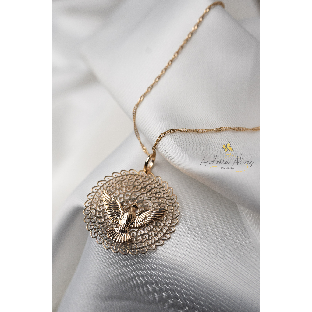 Pingente rommanel divino espirito santo 541526 | Shopee Brasil