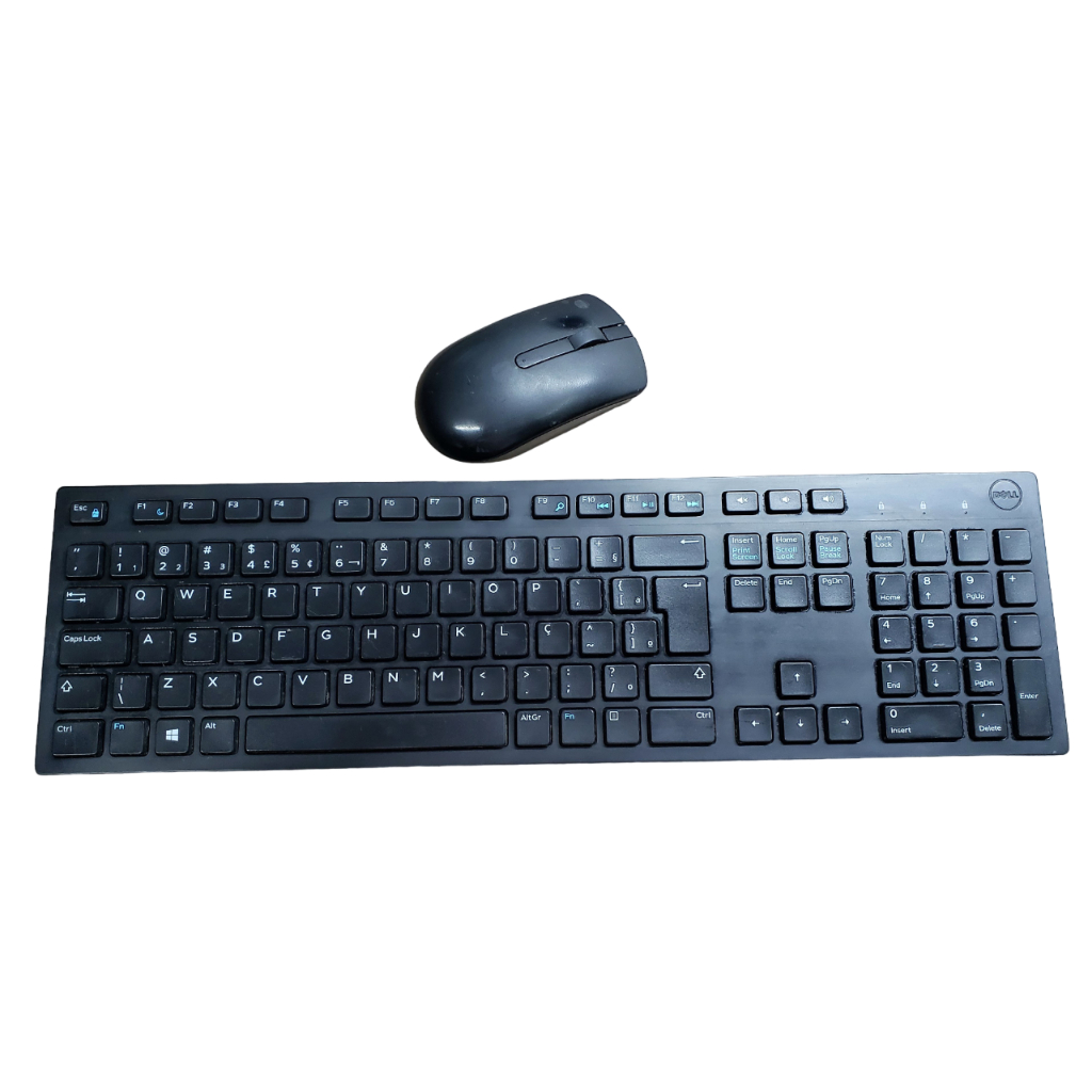 Teclado E Mouse Dell Wk636 Sem Fio Preto Computador Pc | Shopee Brasil