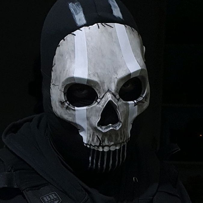 Máscara Ghost Simon Riley Call of Duty Modern Warfare Cosplay ...