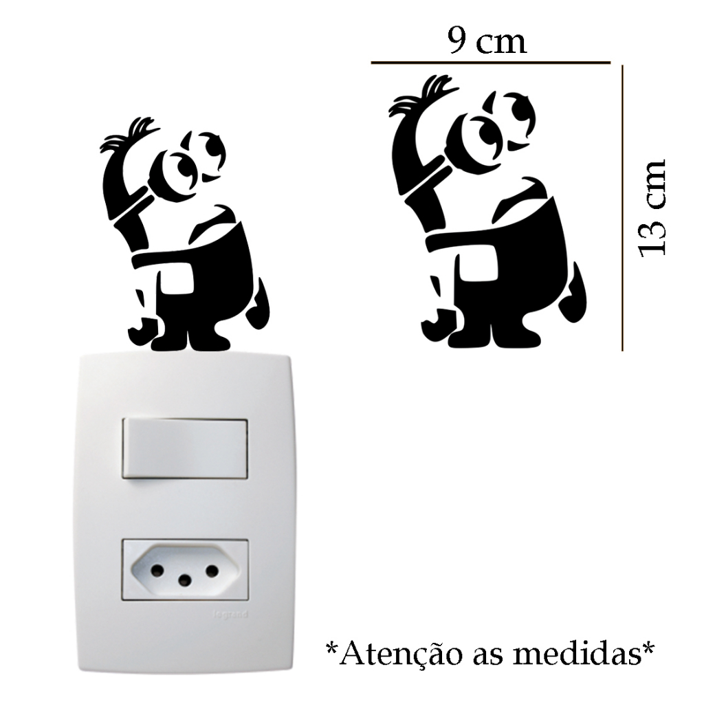 Adesivo de Interruptor Minions Mod10 | Shopee Brasil