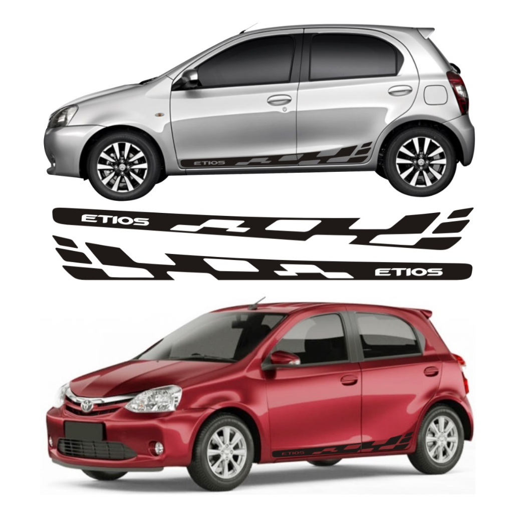 Adesivo Lateral Para Toyota Etios Hatch Faixa Eh1 Tuning | Shopee Brasil