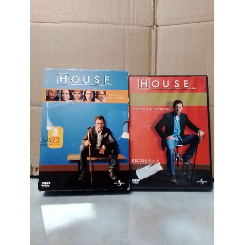 dvd box house 1 e 3 temporada (LER DESCRIÇÃO) | Shopee Brasil