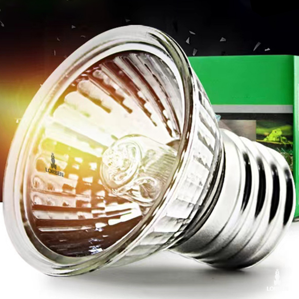 Mini Lâmpada UVA + UVB Lorben Aquecimento para Terrários Répteis Tartarugas 50W | Shopee Brasil