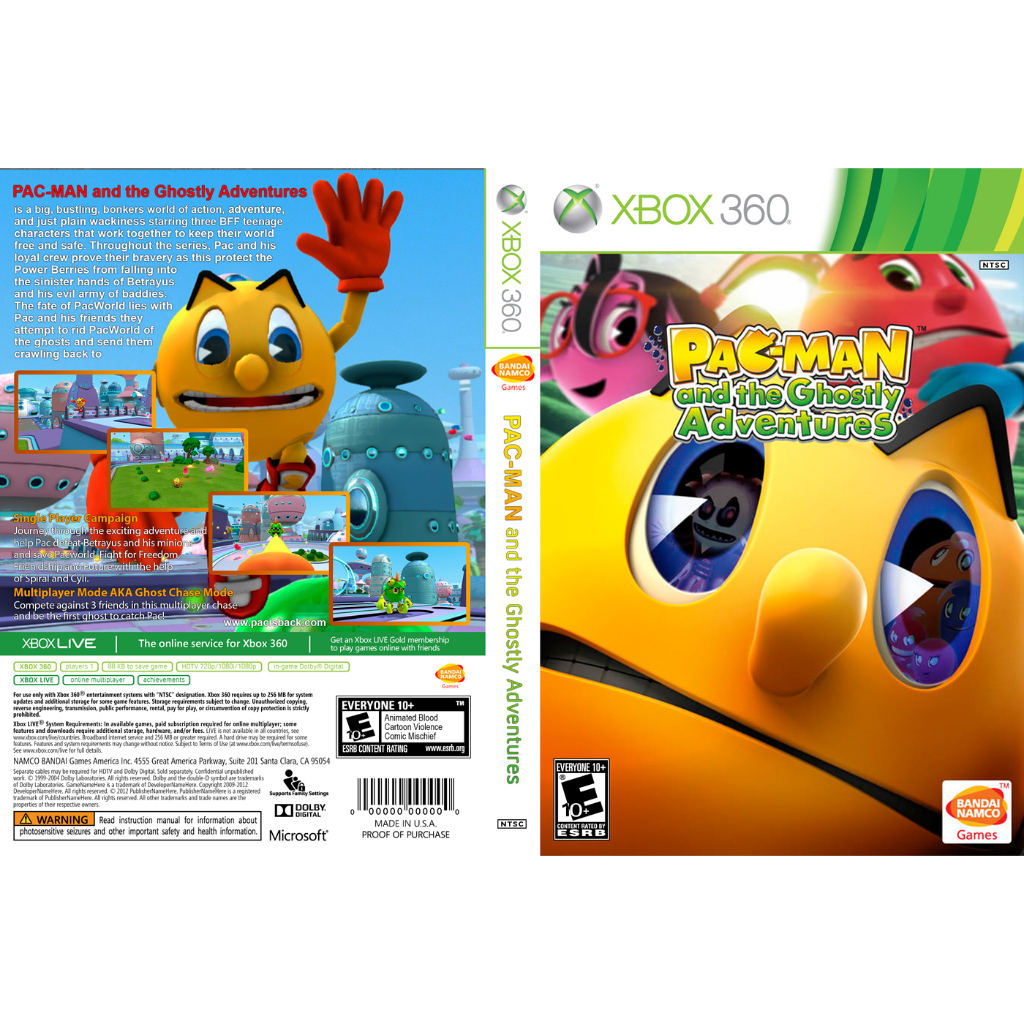 Pac Man And The Ghostly Adventures para Xbox 360 Lt com capa | Shopee ...