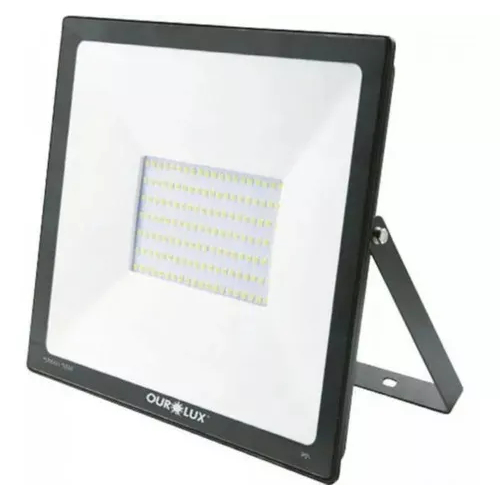 Refletor Projetor Super Led 100w 6500k Bivolt Preto Ourolux | Shopee Brasil
