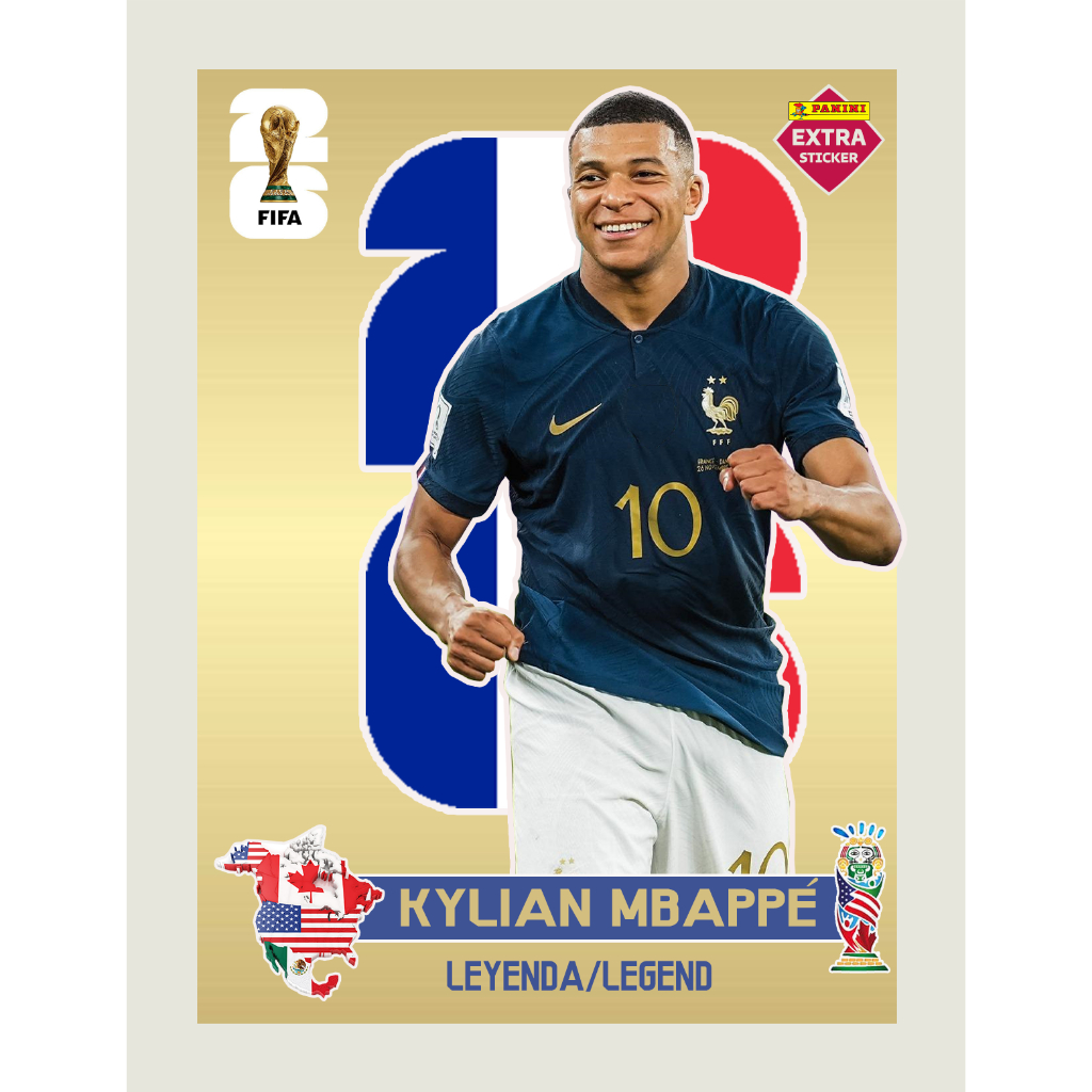 Figurinha Mbappé Copa 2026 Legend Gold Exclusiva Shopee Brasil