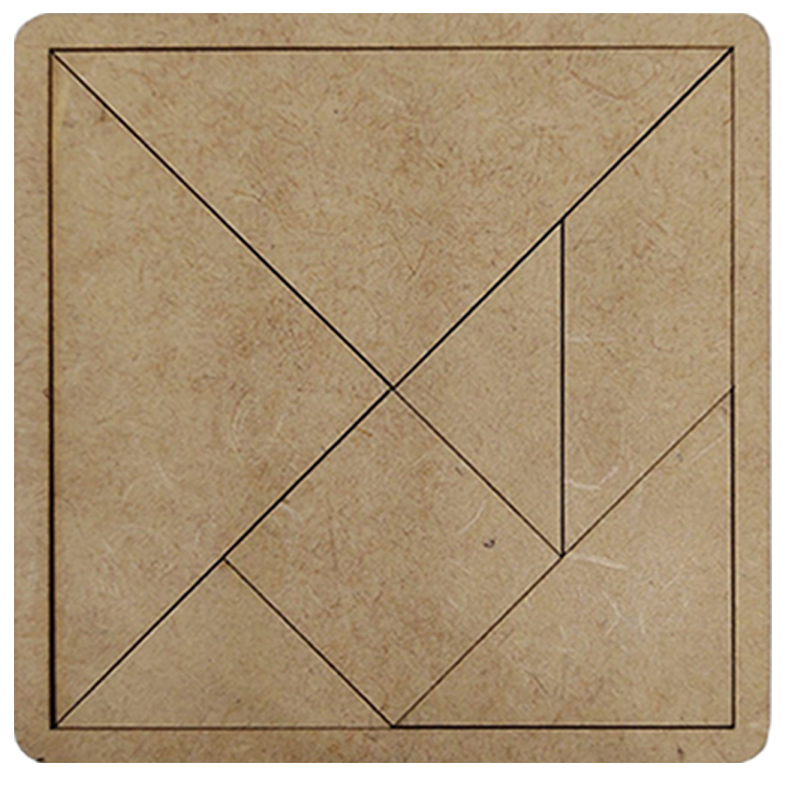 Brinquedo Educativo Tangram em MDF (Madeira) | Shopee Brasil