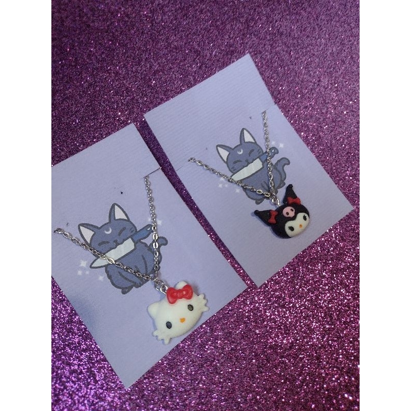 colar sanrio | hello kitty e kuromi | Shopee Brasil