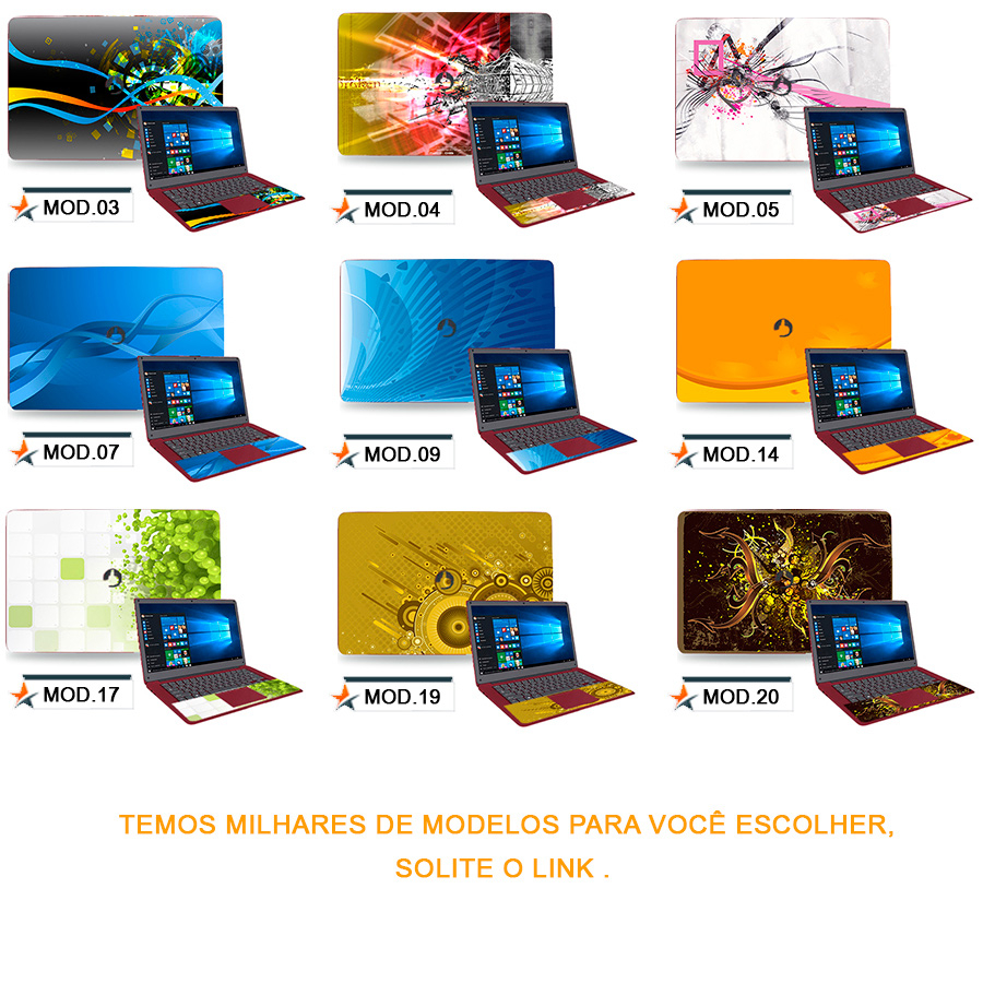 Adesivo Skin para Notebook, Netbooks e Tablets, Capa, Fazemos Com ...