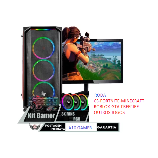 PC CPU Completo Gamer, AMD A10, 16GB DE RAM, SSD 240GB | Shopee Brasil