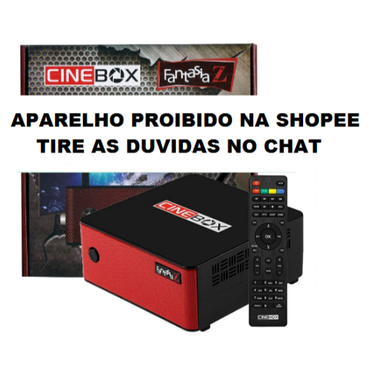RECEPTOR CINEBOX FANTASIA Z 4K | Shopee Brasil