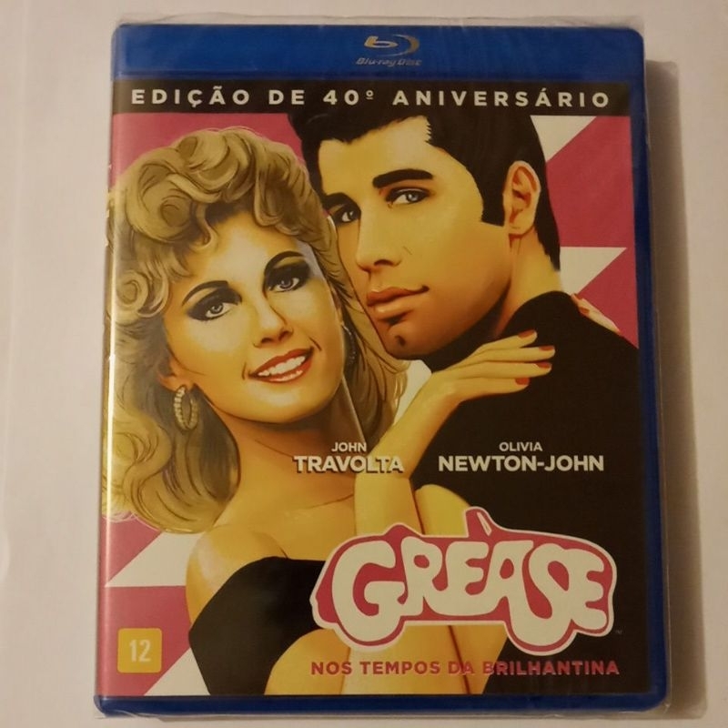 BLURAY GREASE NOS TEMPOS DA BRILHANTINA / JOHN TRAVOLTA | Shopee Brasil