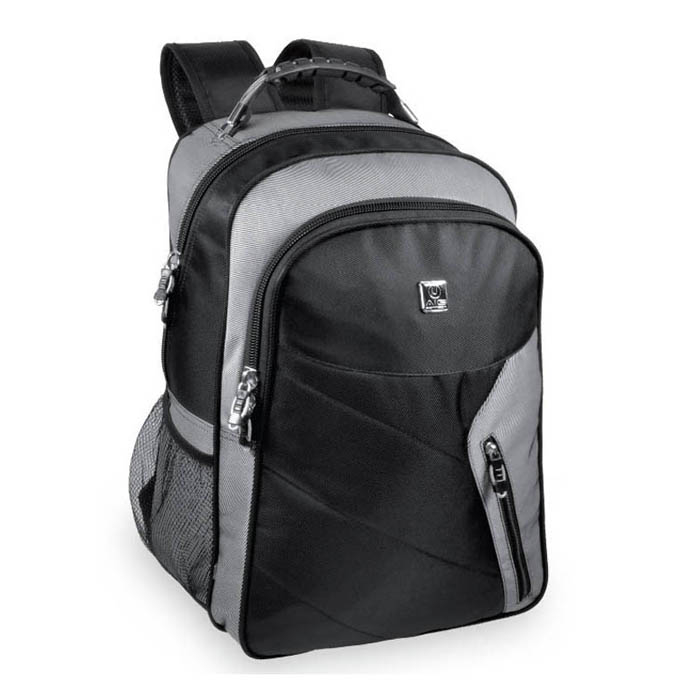 MOCHILA NOTEBOOK 17'' PRETA E CINZA COM ALÇA 6492 | Shopee Brasil