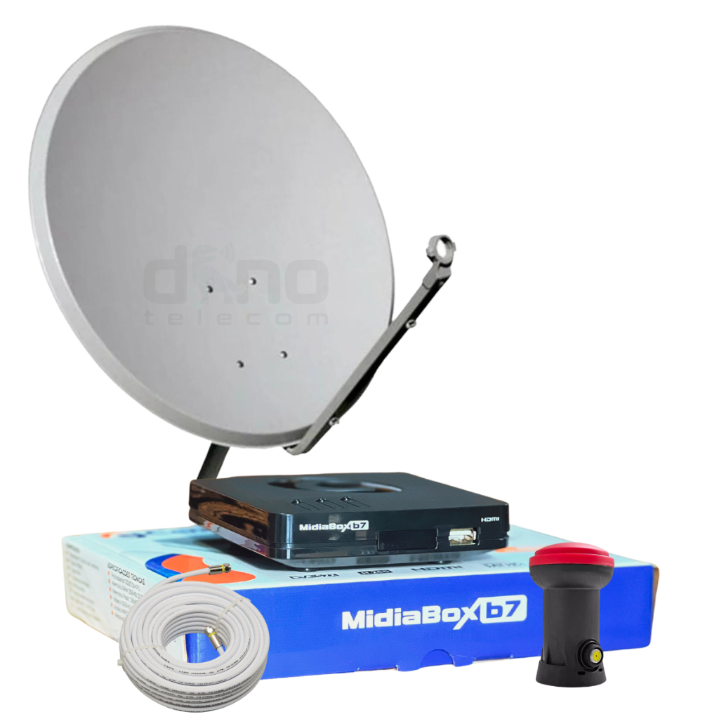 Kit Completo Digital Century B7 - Antena / LNBF KU / Cabo | Shopee Brasil