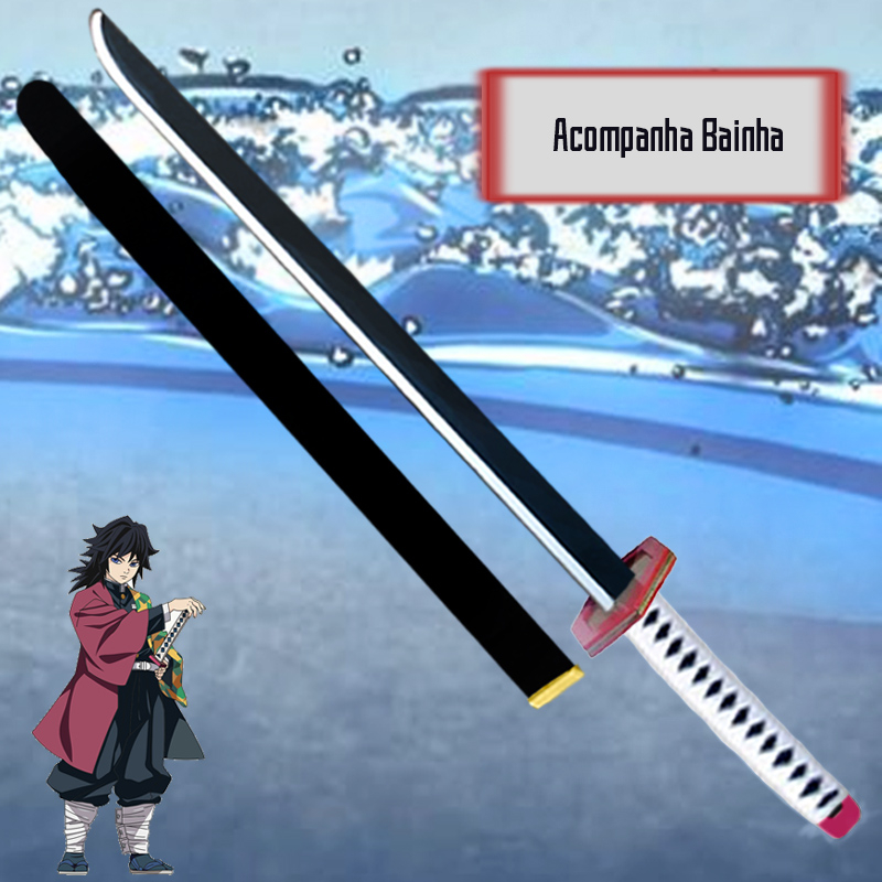 Espada - Nichirin em Madeira Demon Slayer / Kimetsu no Yaiba Tomioka ...