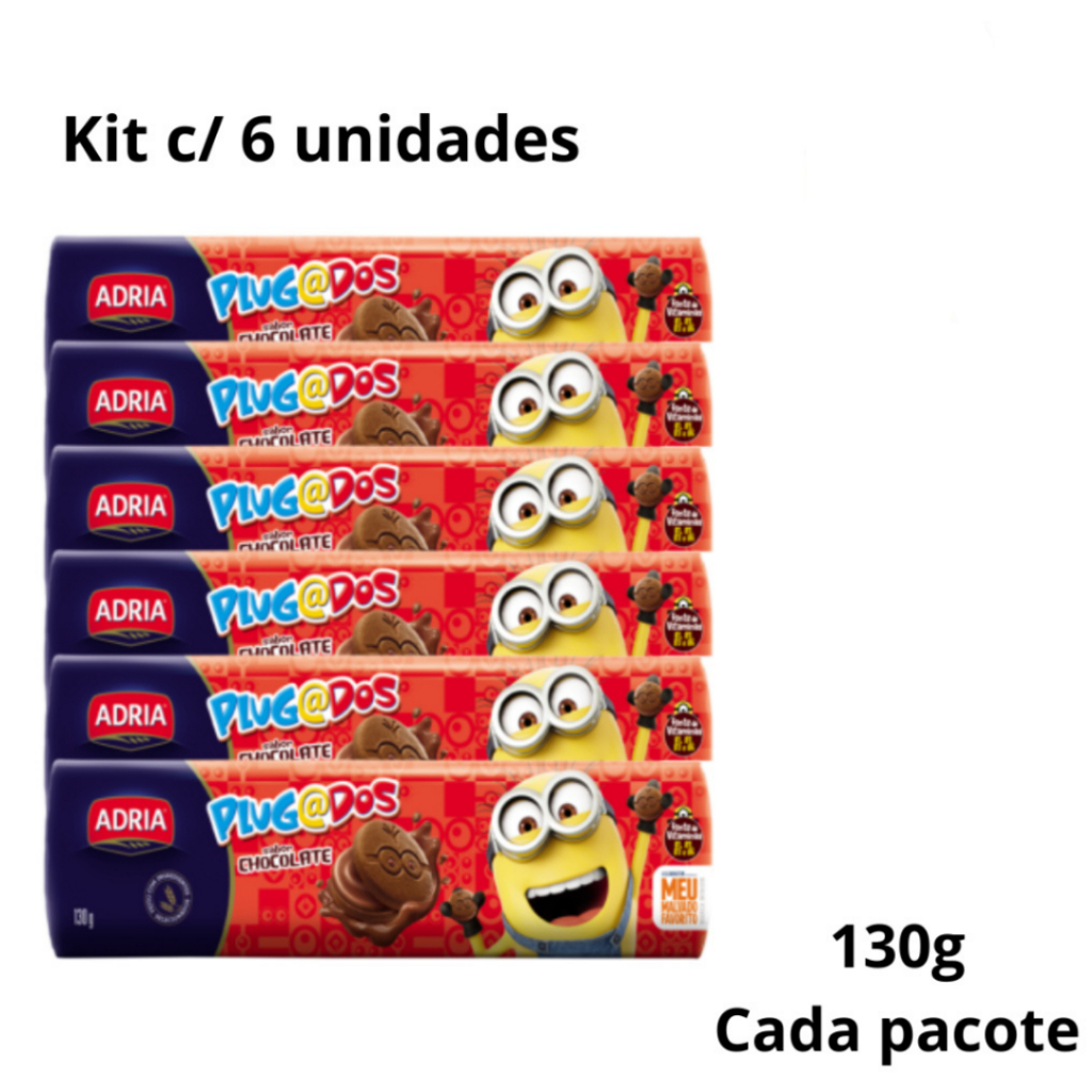 Biscoito recheado Plugados Kit C/ 6 Unidades sabores, bolacha recheada ...