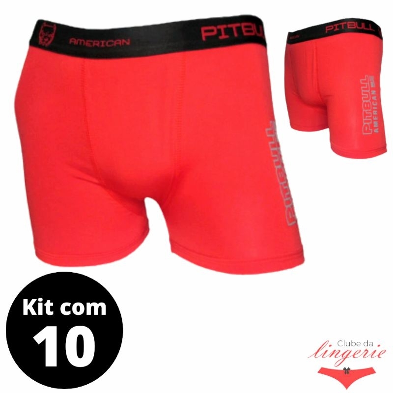 Kit 10 Cueca Boxer Microfibra Masculina Adulto Linha Premium | Shopee Brasil