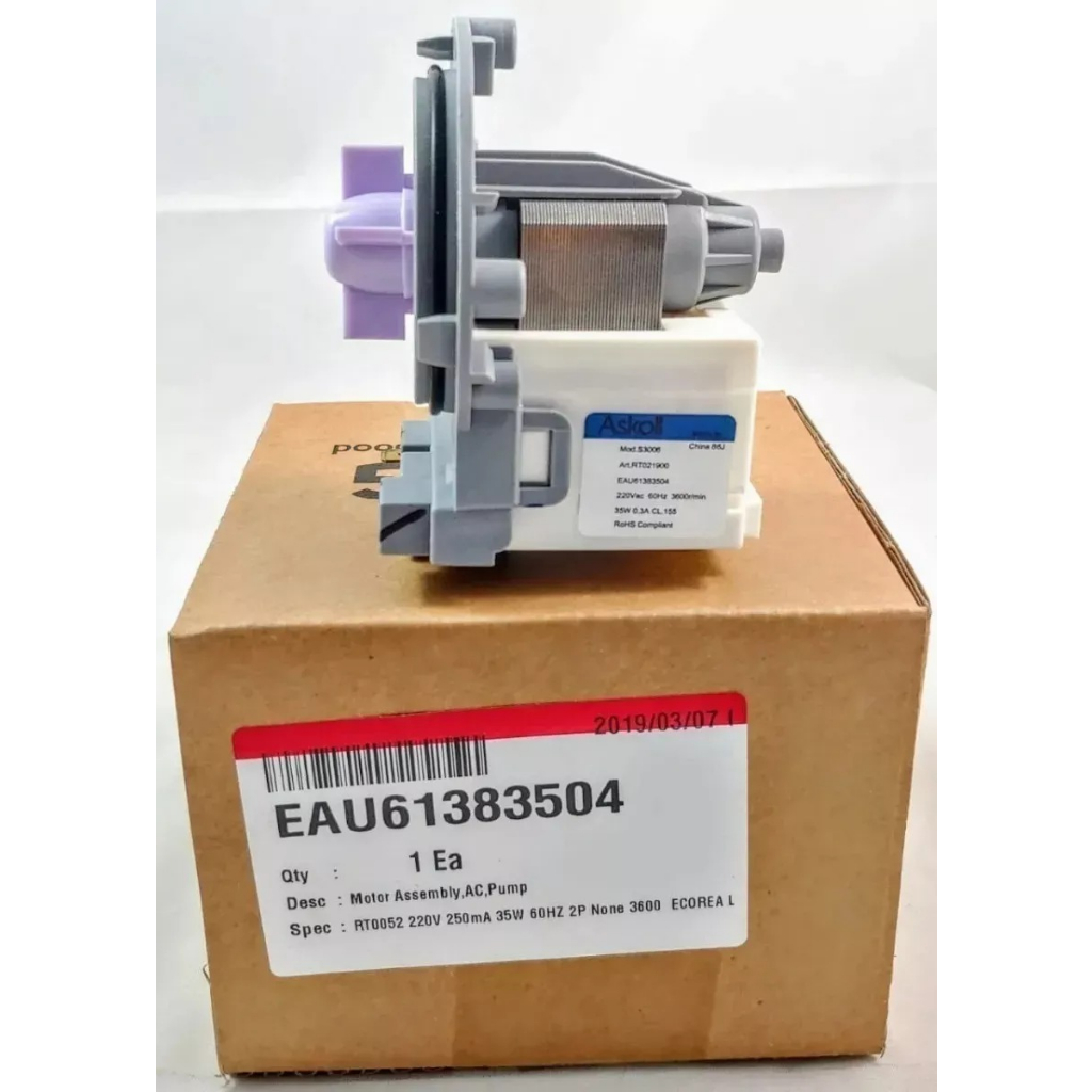 Bomba De Drenagem Lava Seca LG Eau61383504 220v Original | Shopee Brasil