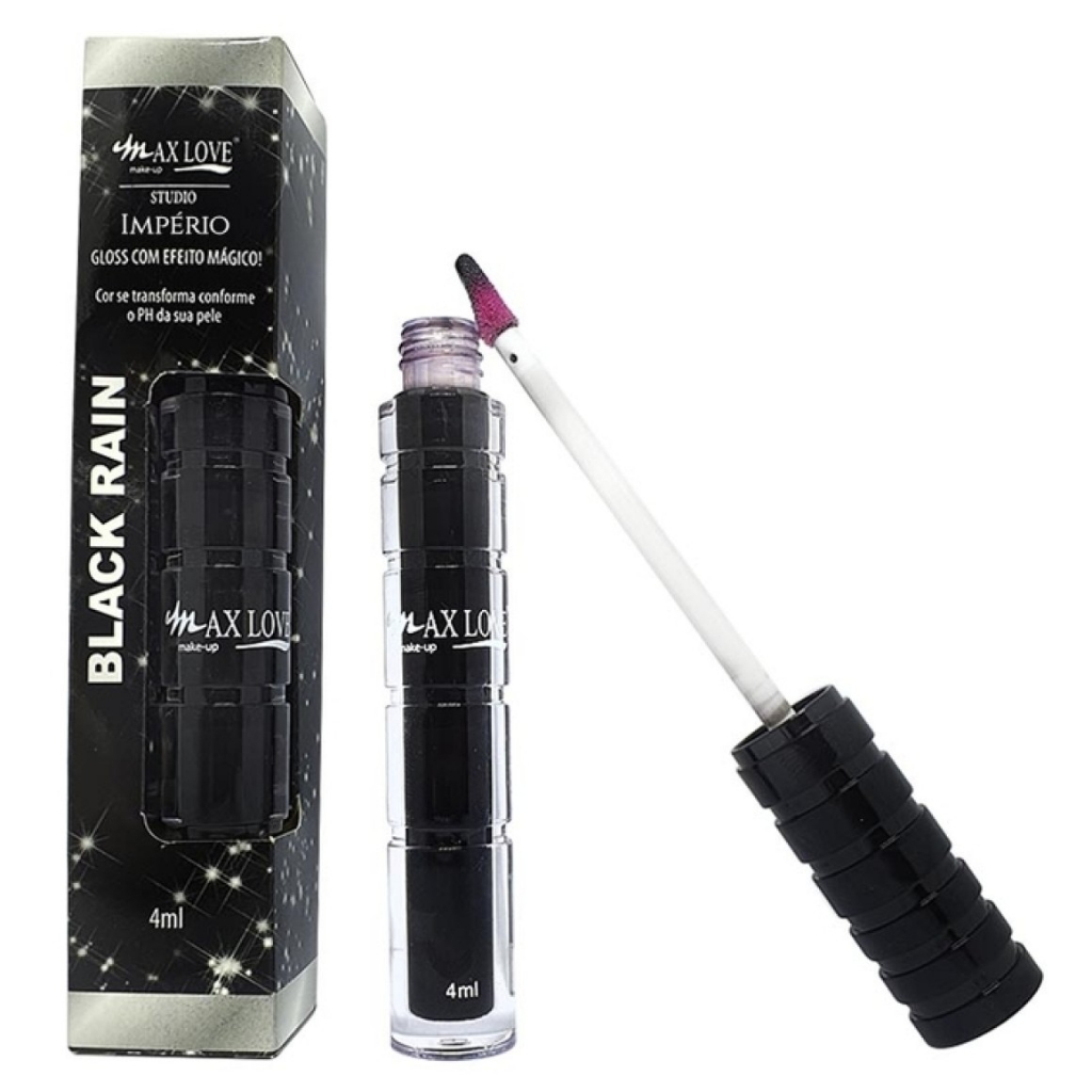 BATOM GLOSS BLACK RAIN EFEITO MÁGICO 5ML | Shopee Brasil