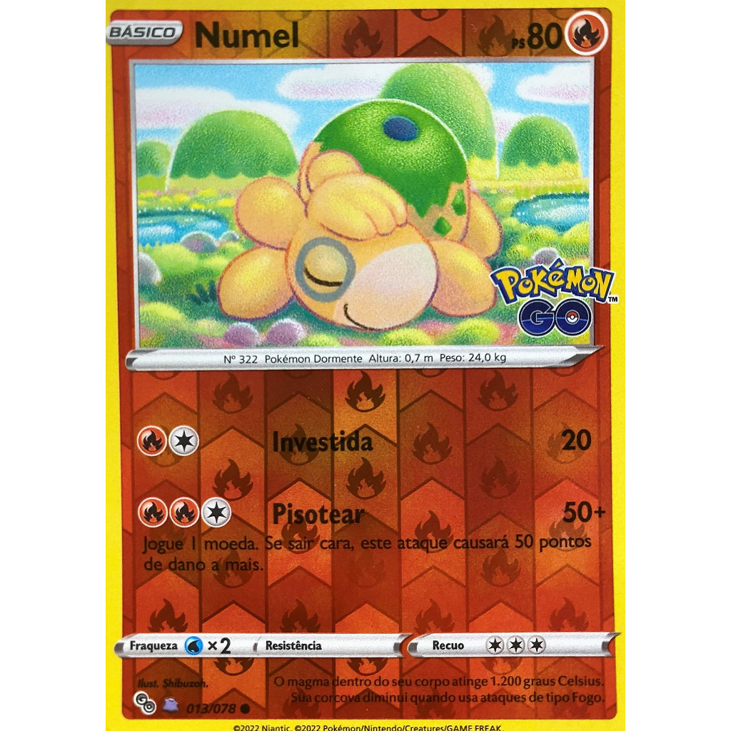Carta Numel Ditto Coleção Pokémon Go Pokémon TCG | Shopee Brasil