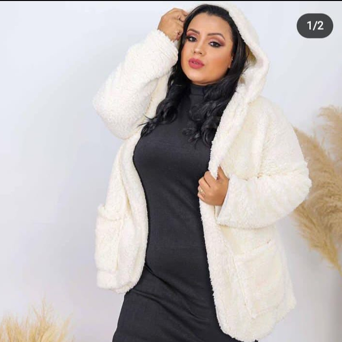 CASACO TEDDY PLUS SIZE | Shopee Brasil