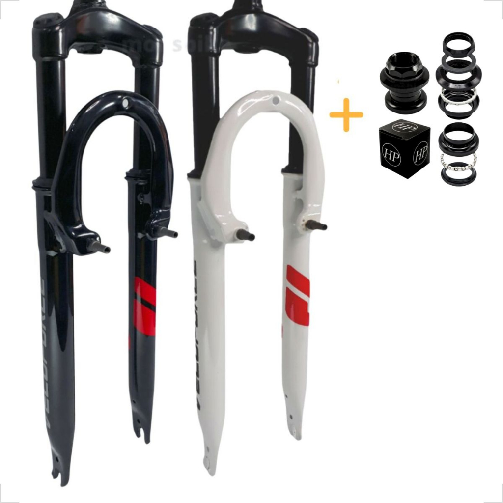 Suspensao Bike Aro 26 Garfo Mtb Rosca 21,1mm + Caixa de Direcao Amortecedor | Shopee Brasil