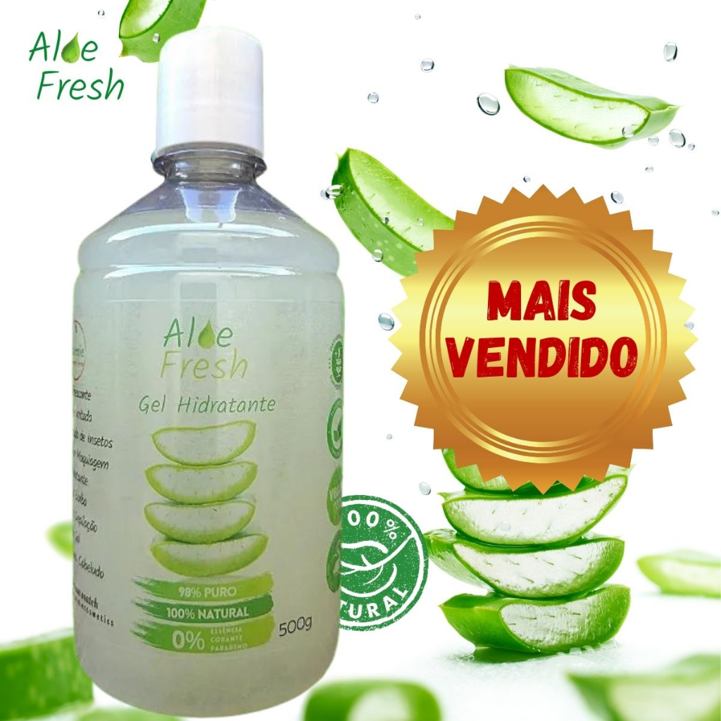 Aloe Fresh - Aloe Vera 500ml: A melhor opção, deixando pomadas e cremes ...