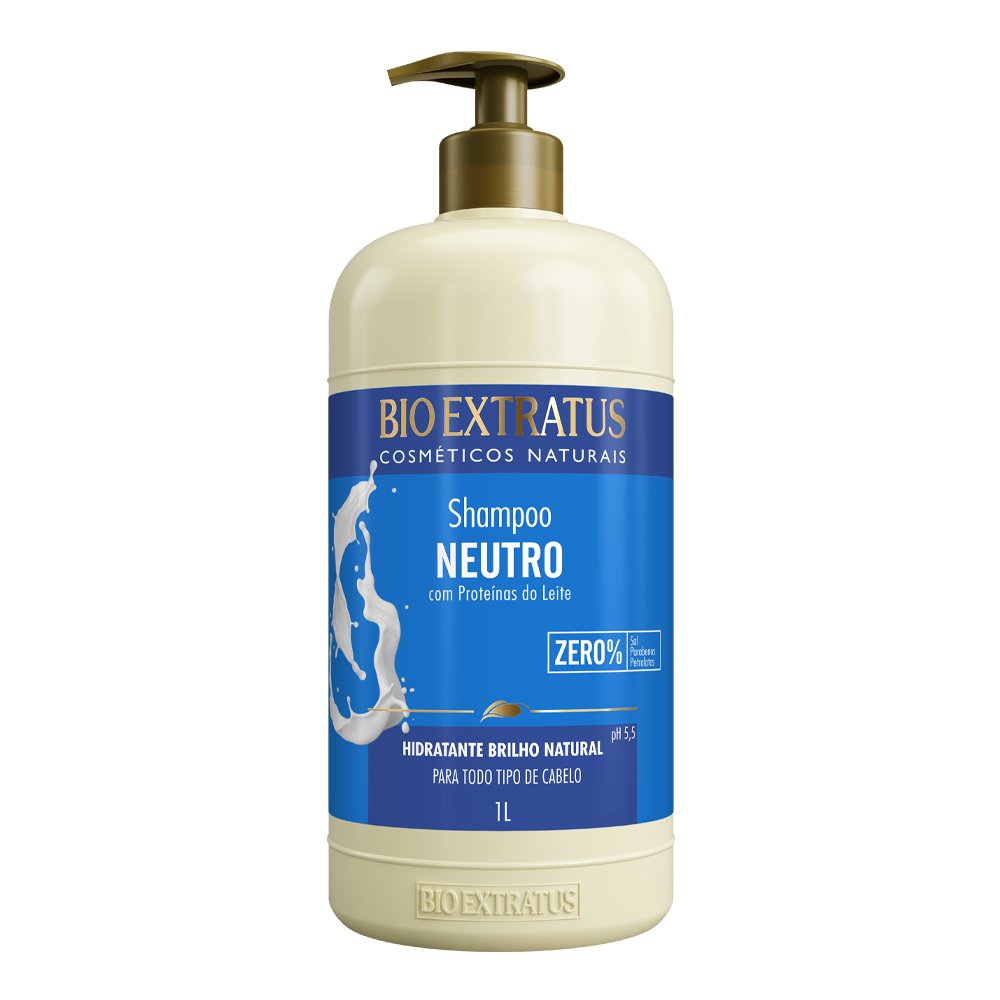 Shampoo Neutro Proteínas Do Leite Bio Extratus 1 Litro | Shopee Brasil