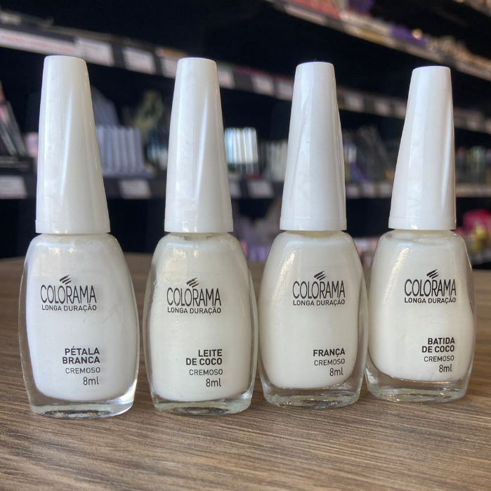Kit Esmaltes Colorama Brancos Cremosos | Shopee Brasil