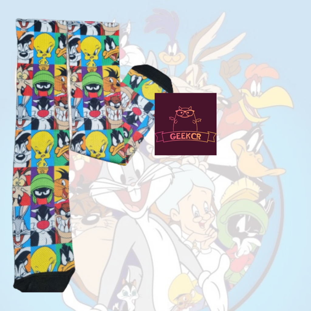 Meia sublimação Looney Tunes - Cartoon | Shopee Brasil