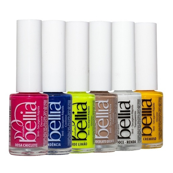 Kit 50 esmaltes Bellia cores sortidas | Shopee Brasil