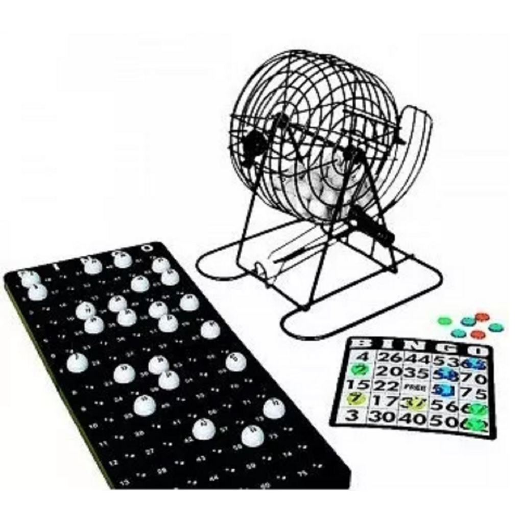 Jogo De Bingo Completo 75 Bolas Tabuleiro Numerado Cartelas | Shopee Brasil