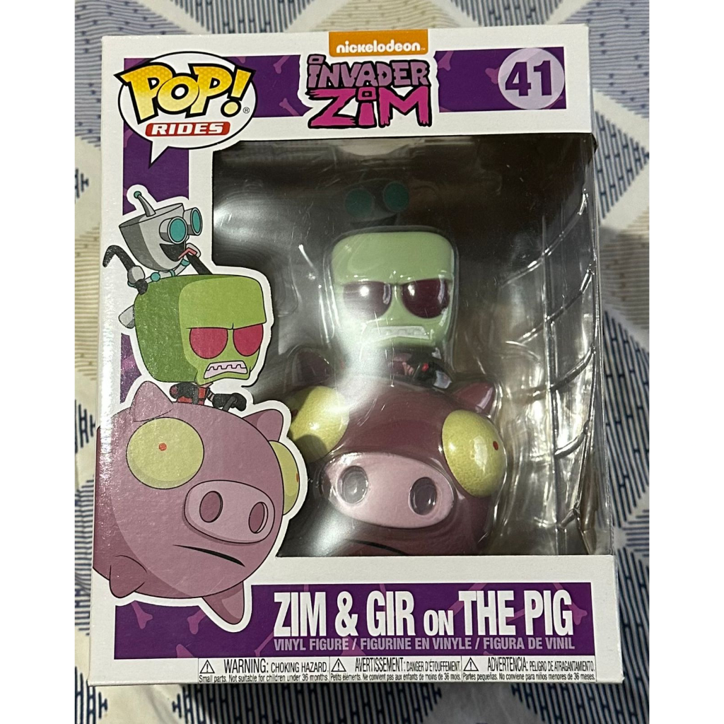 Funko Pop Rides Zim & Gir on The Pig #41 - Invader Zim - Invasor Zim ...