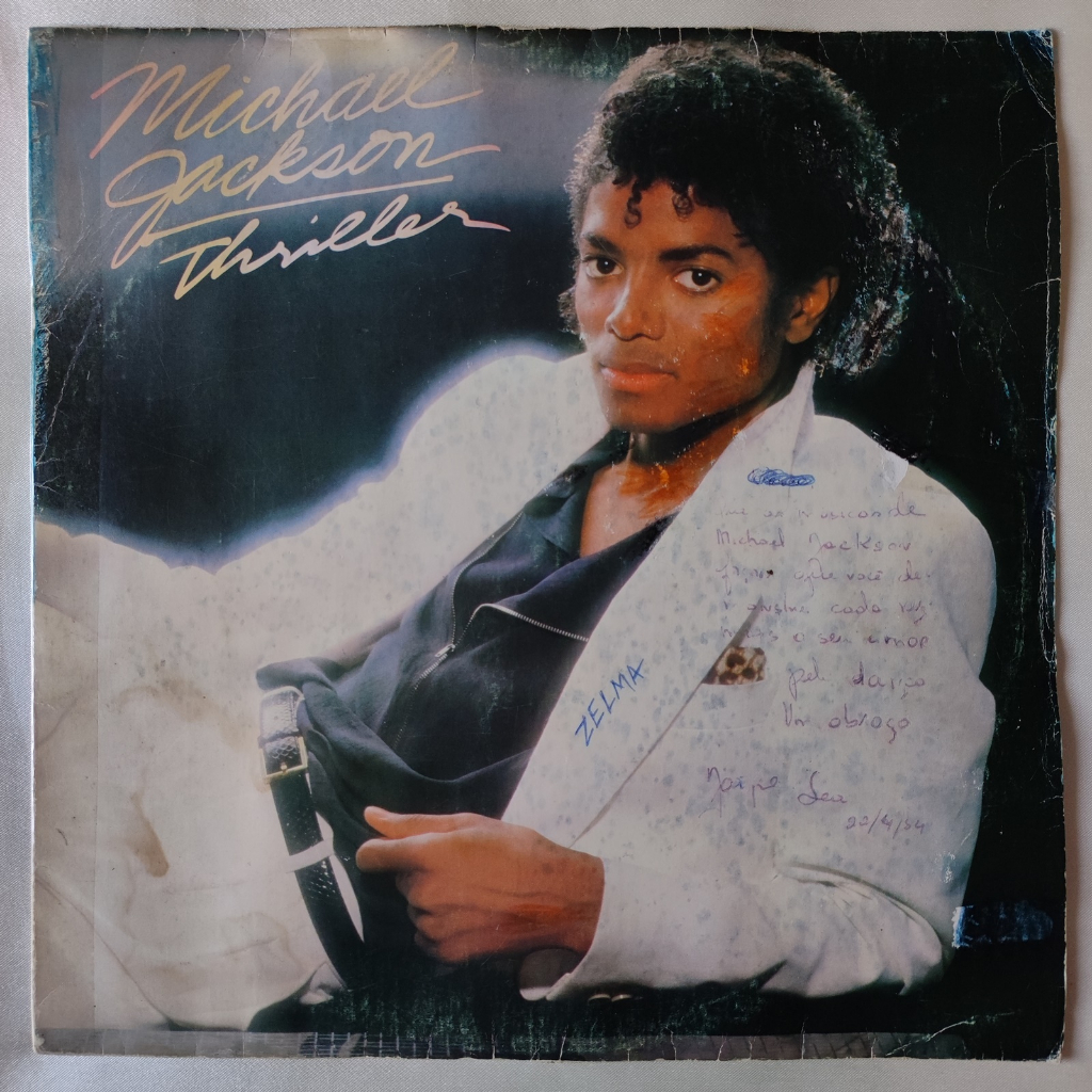 DISCO DE VINIL LP - MICHAEL JACKSON – THRILLER (1982) | Shopee Brasil