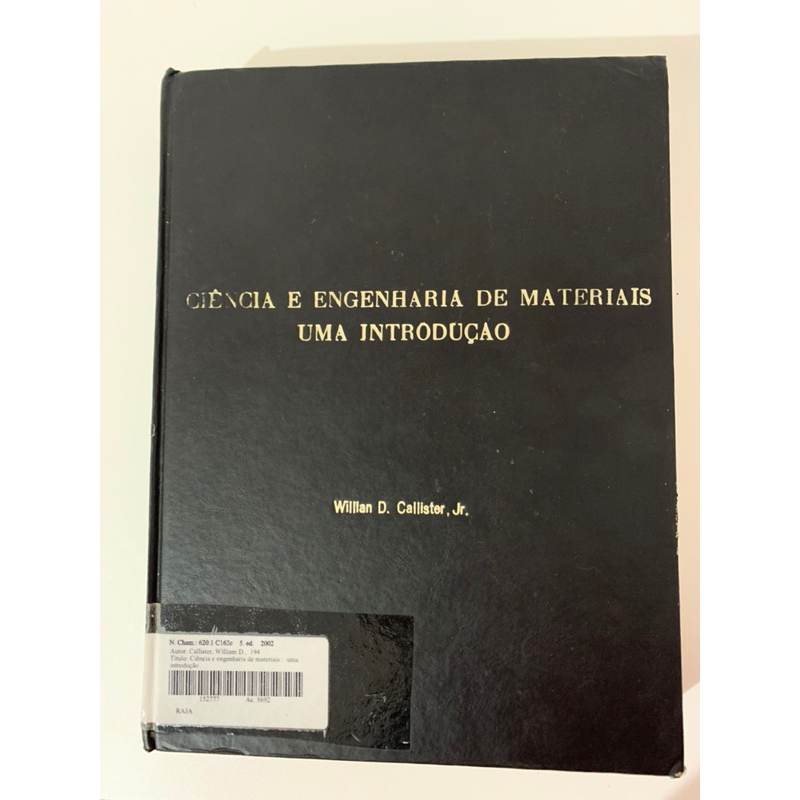 Ciência De Engenharia De Materiais Uma Introdução 5ª Edição