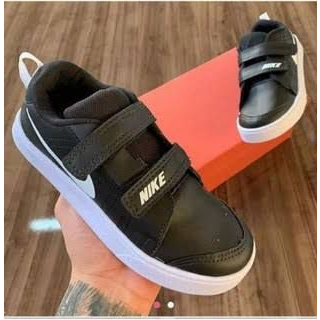 Tenis Nike Velcro Menina Menino Rosa glitter casual estilosinho o mais ...