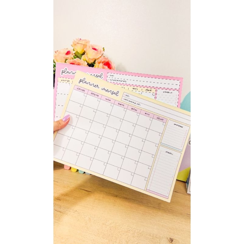 Planner mensal planejador de mês | Shopee Brasil