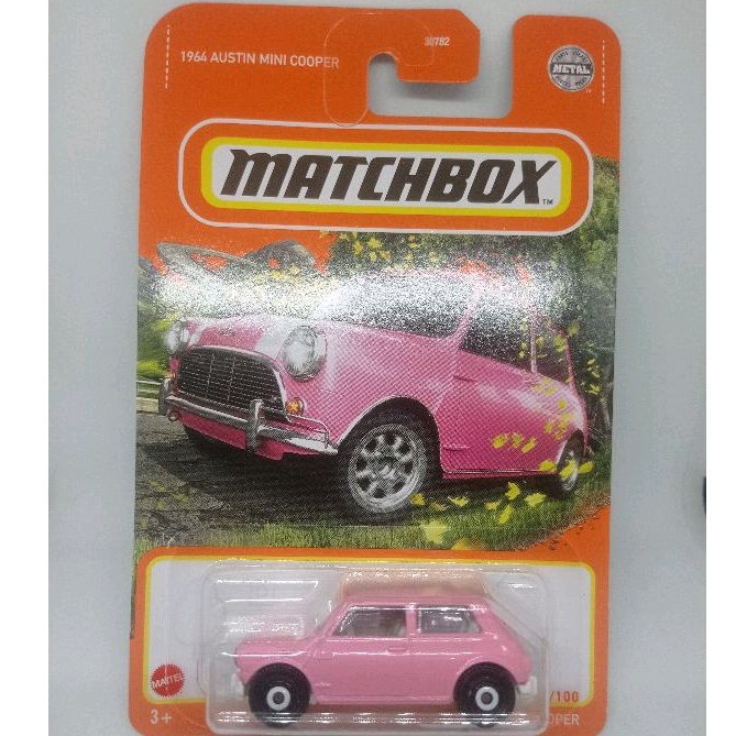 Miniatura Matchbox Mattel Austin Mini Cooper rosa | Shopee Brasil
