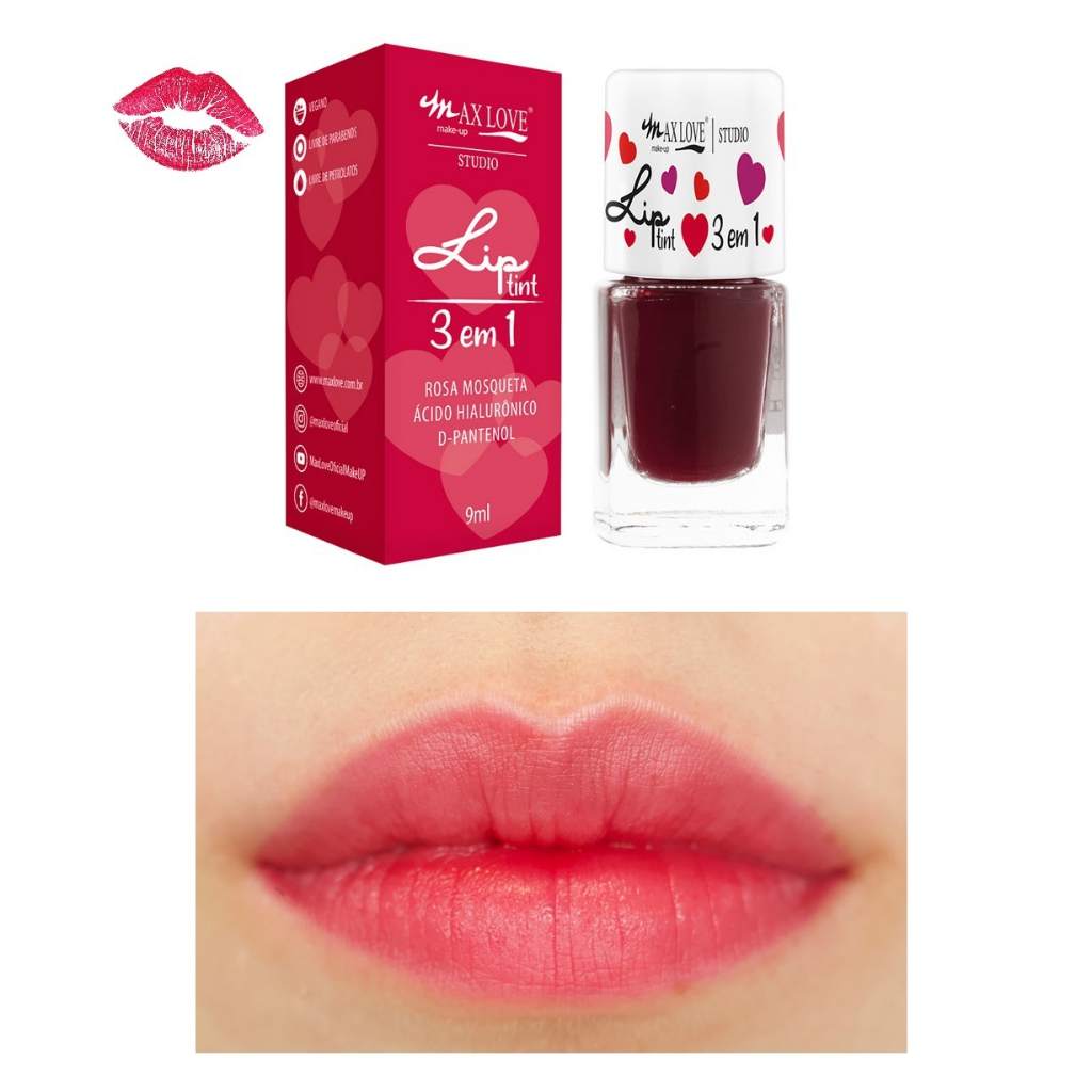 LIP TINT 3 EM 1 MAX LOVE - Escorrega o Preço