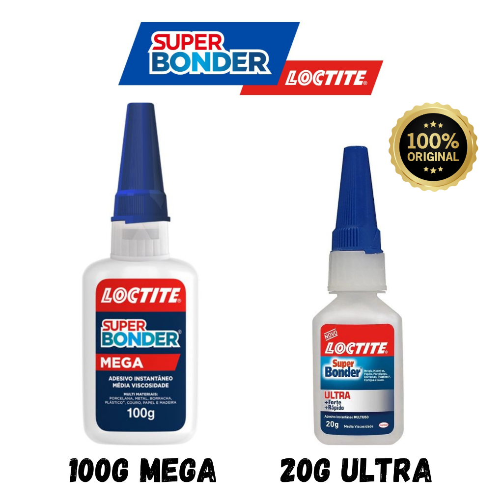 Super Bonder Cola Loctite Ultra 20g Original Grande | Shopee Brasil