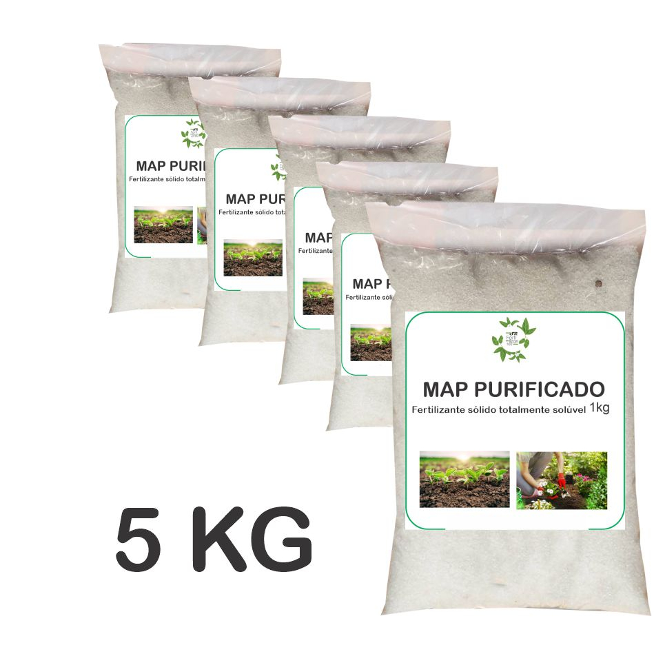 FERTILIZANTE ADUBO MAP PURIFICADO 5KG JARDINAGEM-FRUTOS | Shopee Brasil