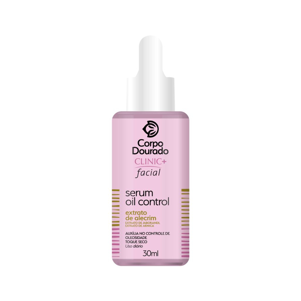 Serum Facial Extrato de Alecrim Controle de Oleosidade Oil Control Corpo Dourado Clinic+ 30ml ...