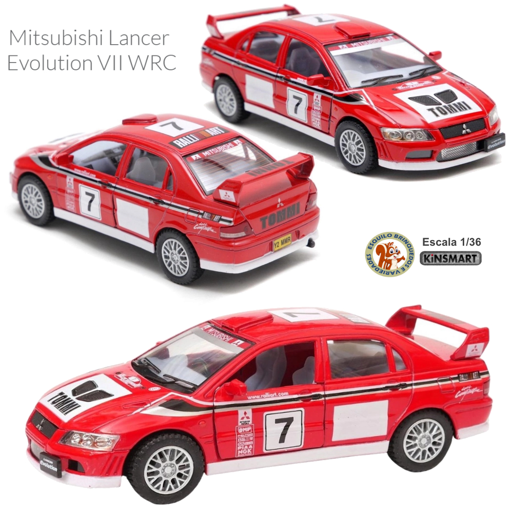 Carro Miniatura Mitsubishi Lancer Evolution Vii Wrc Rally | Shopee Brasil
