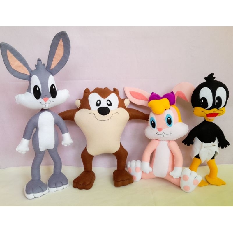 Kit Looney Tunes Baby Pernalonga patolino Taz piu-piu em Feltro ...