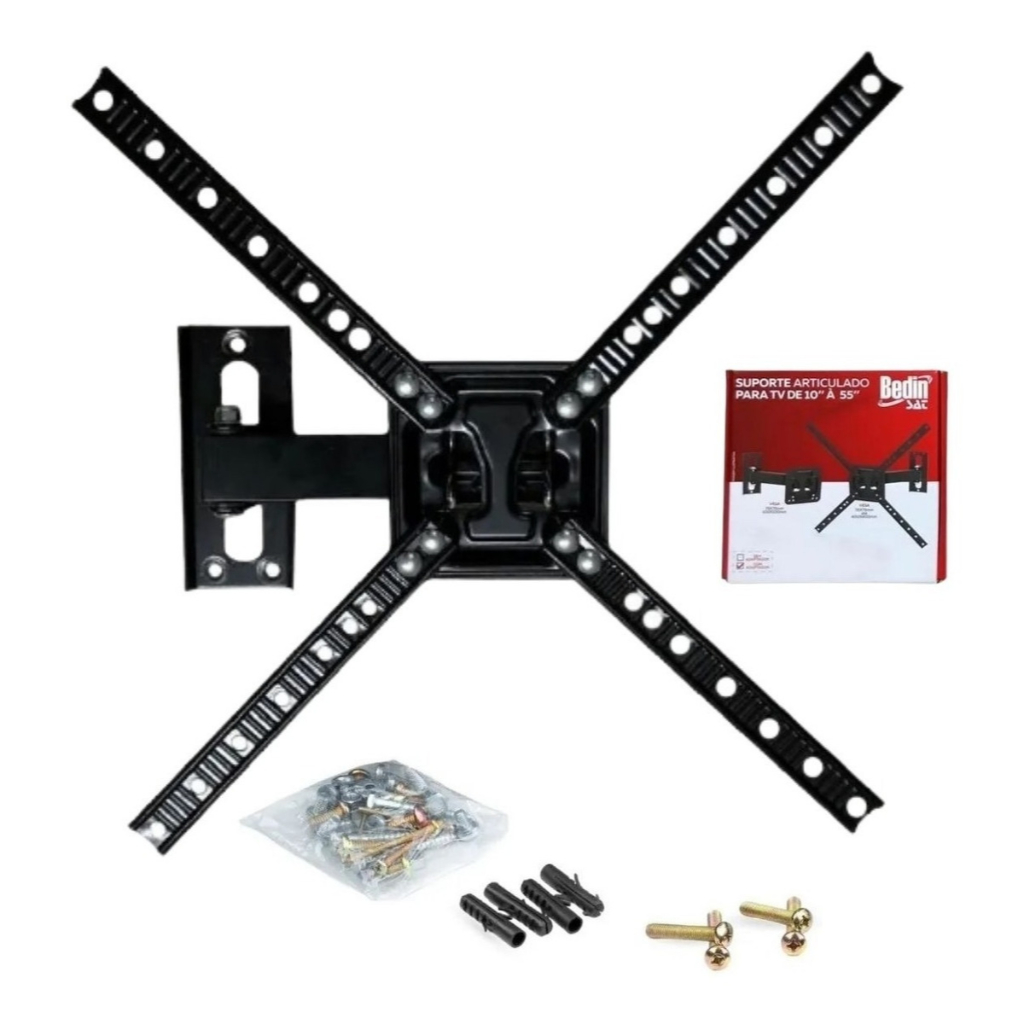 Suporte Pra Tv Articulado 32 42 43 48 50 55 Polegadas Articulável ...