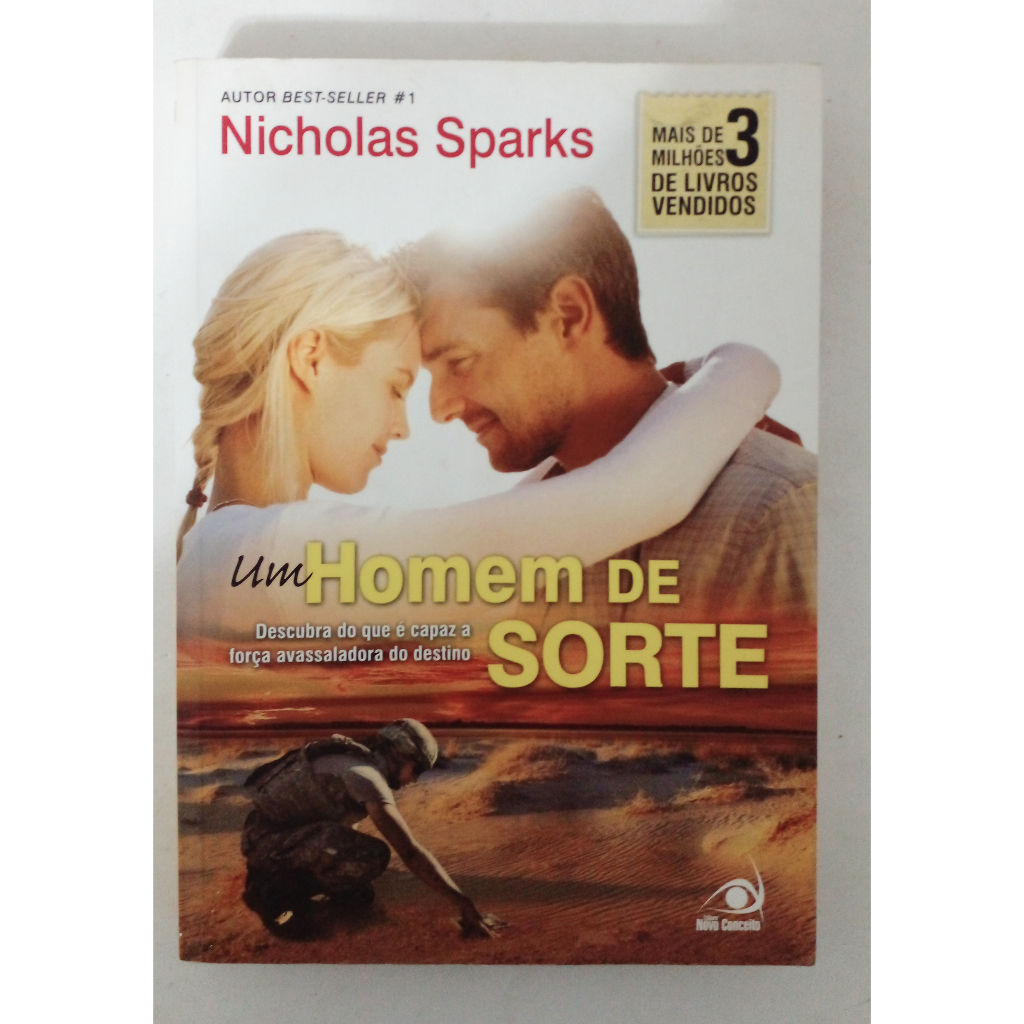 UM HOMEM DE SORTE, Nicholas Sparks | Shopee Brasil