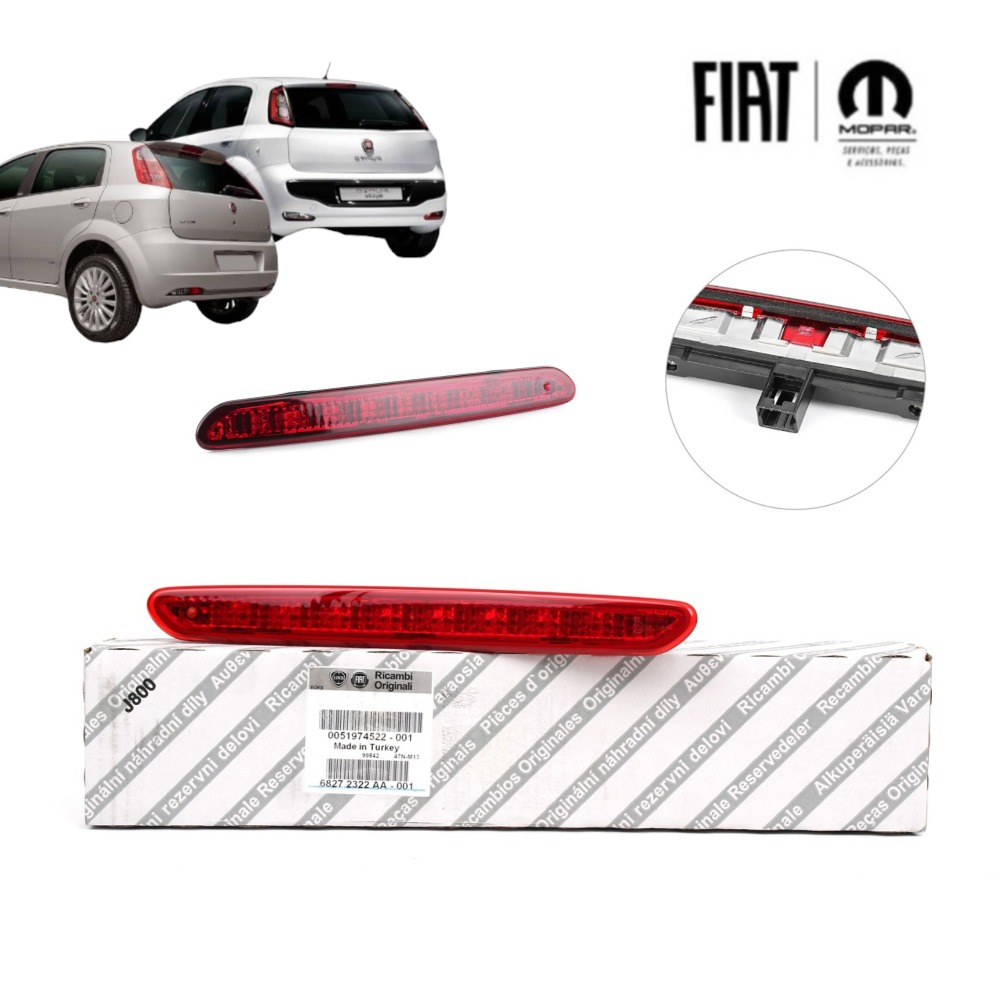 Lanterna Brake Light Luz De Freio Fiat Punto 2008 A 2017 Original ...