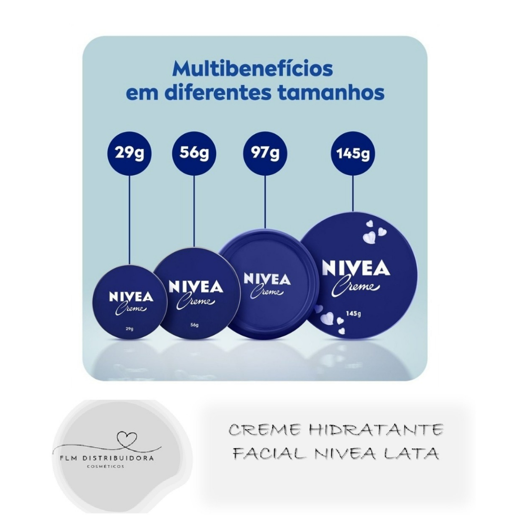 Creme Nivea Lata (escolha o tamanho) | Shopee Brasil