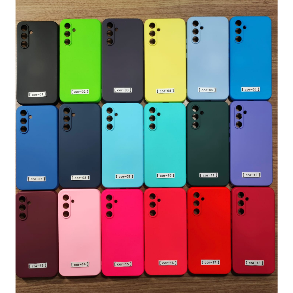 Capa Capinha Anti impacto Para Celular Samsung Galaxy A14 - Com Interior Aveludado de Silicone ...