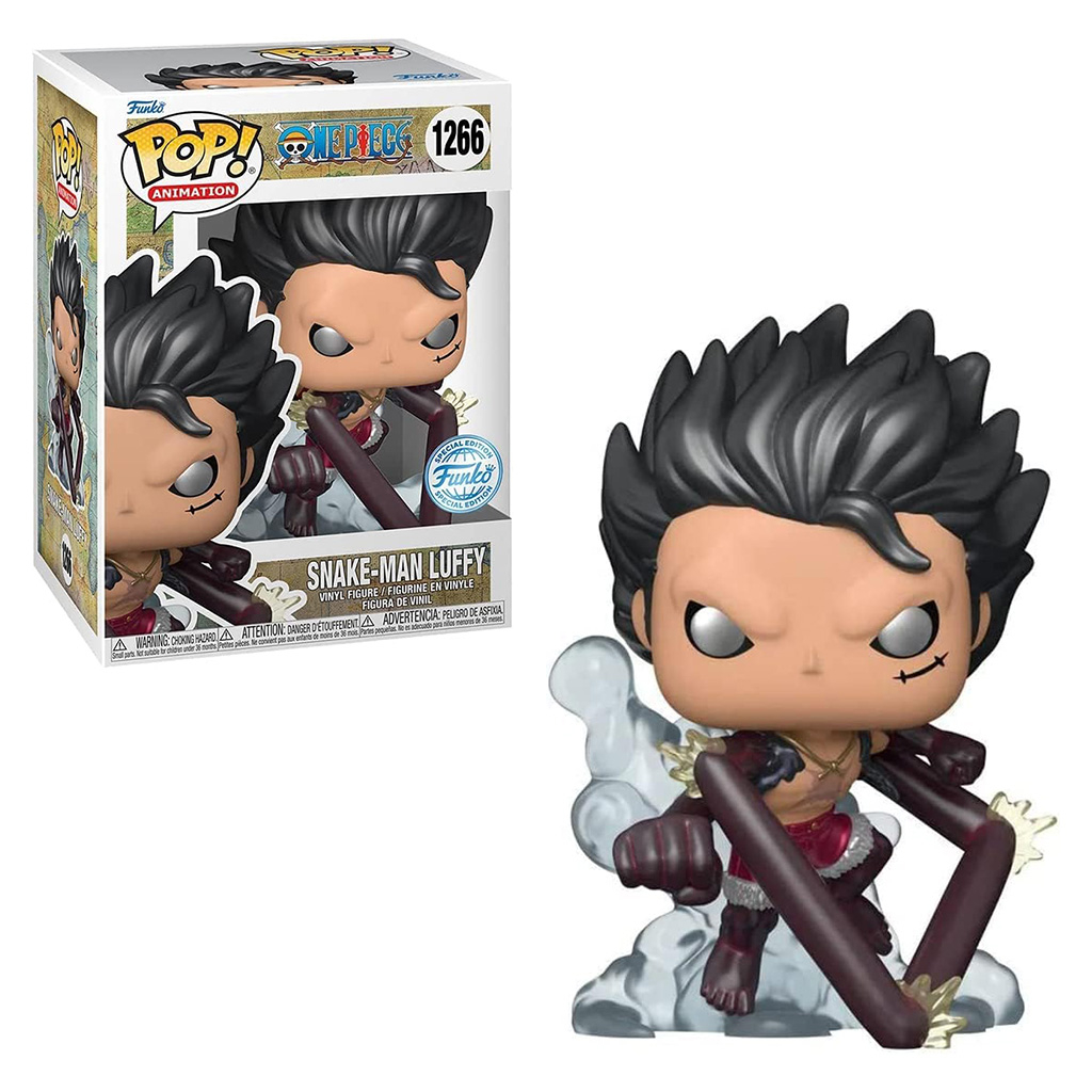 FUNKO POP ONE PIECE EXCLUSIVE - SNAKE-MAN LUFFY (METALLIC) 1266 NOVO ...